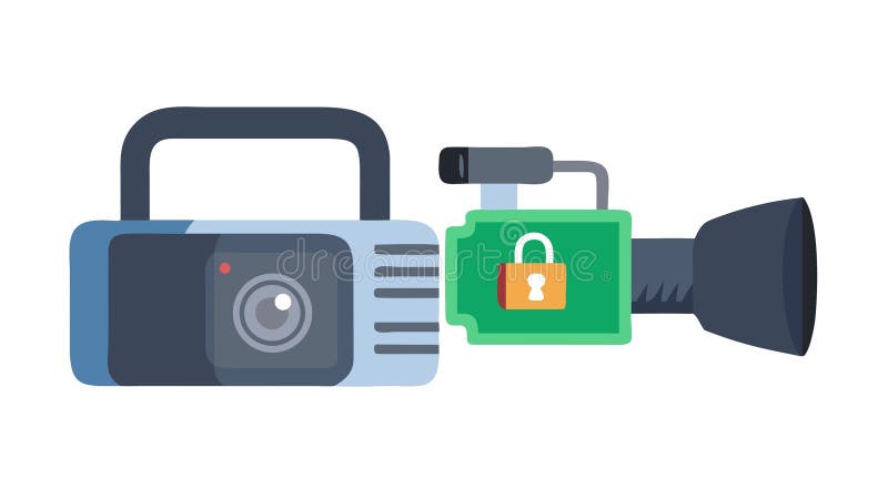 Secure Video Capture Icon: Protecting Footage & Digital Media, Vector Design Generative AI Stock ...