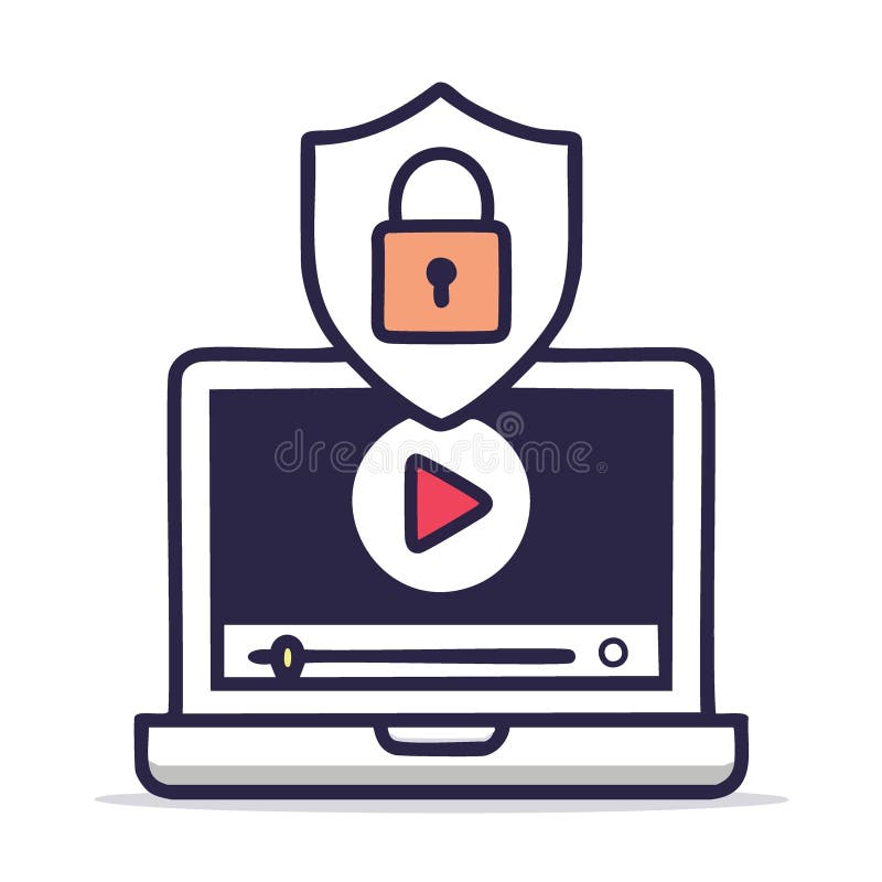 Shield Padlock Logo Design Template, Shield Lock Icon Vector Stock ...