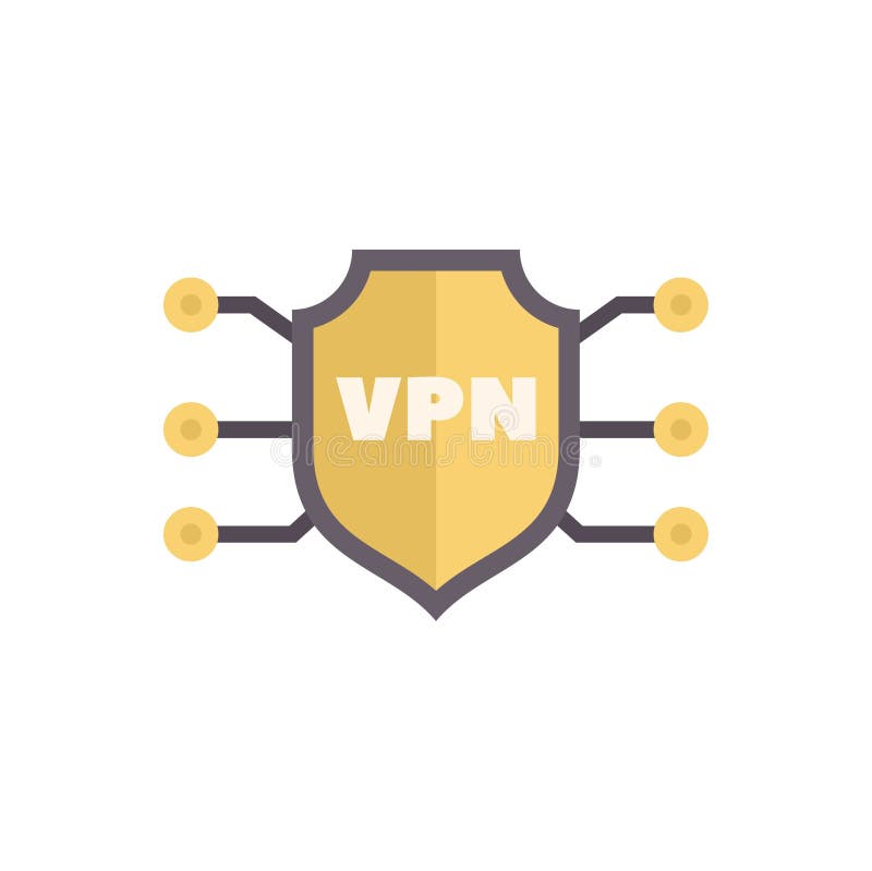 Secure Vpn Connection Showing Data Encryption Using Virtual Private Network Stock Vector ...