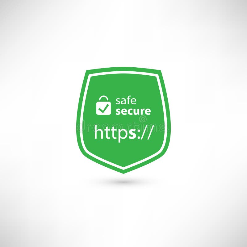 Secure Website Certificate Badge Stock Vector - Illustration of https ...