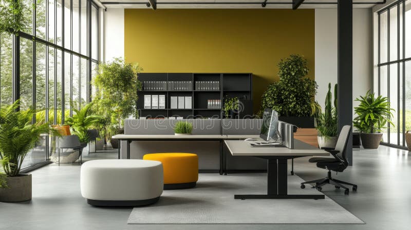 Secure Work Environments with Modern Digital Solutions Stock ...