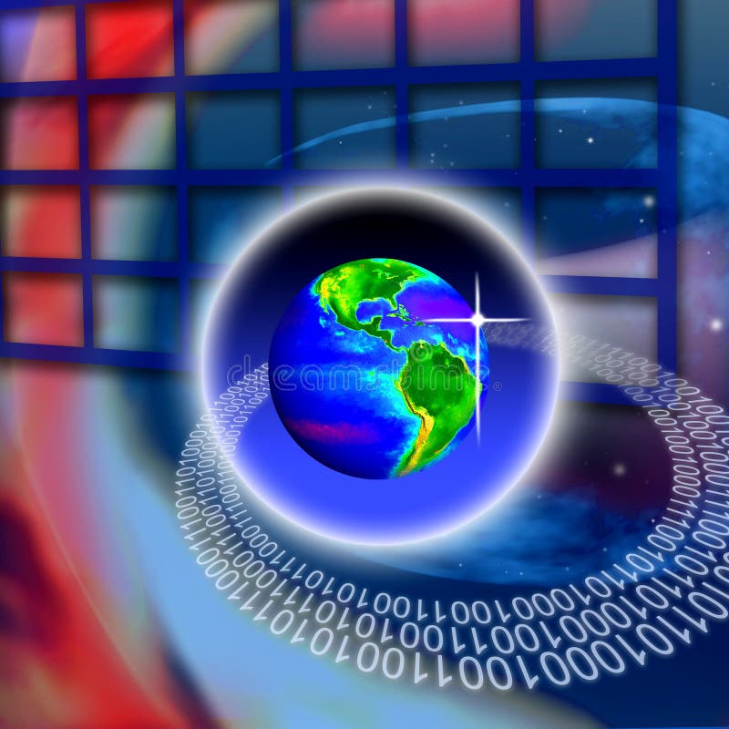Global Technology Equipment Stock Illustration - Illustration of data ...