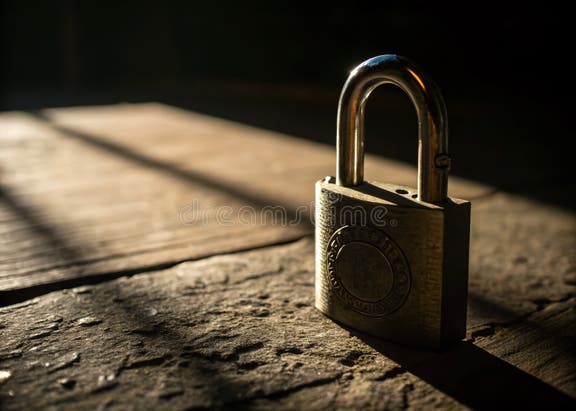 Secure Your Data Silhouette of a Closed Padlock a Powerful Visual ...