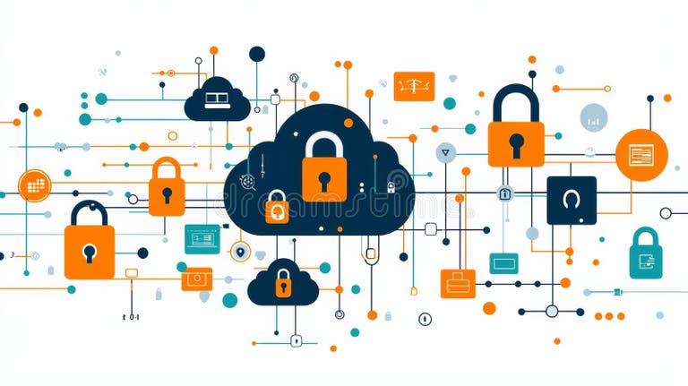 Secure Your Future: Digital Fortress Technology with Cloud Lock and Icon Integration for ...