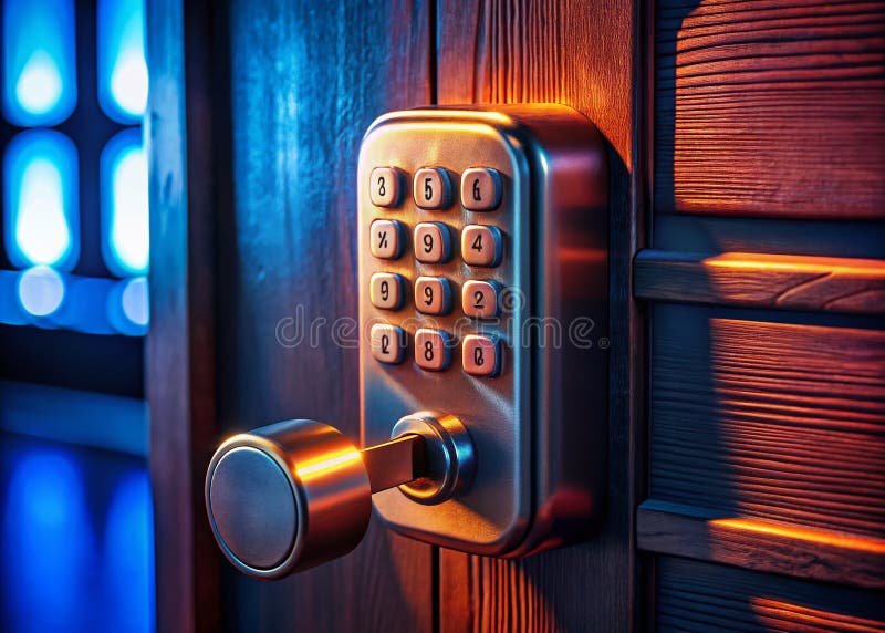 Secure Your Home with this Illuminated Digital Door Lock Nighttime ...