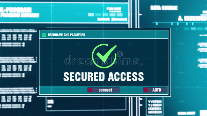 76. Secured Access Warning Notification on Digital Security Alert on ...