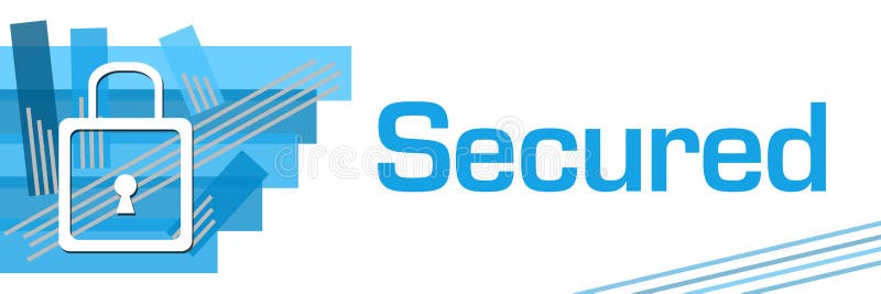 Secured Blue Stroked Stripes Stock Illustration - Illustration of ...