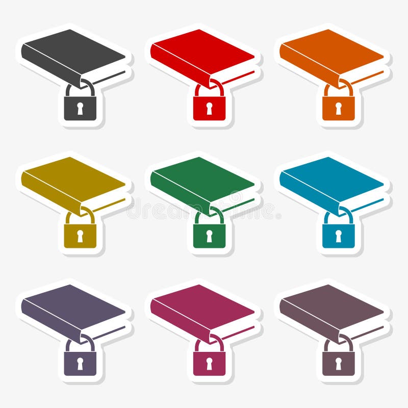 Book lock stock illustration. Illustration of hardcover - 36212679