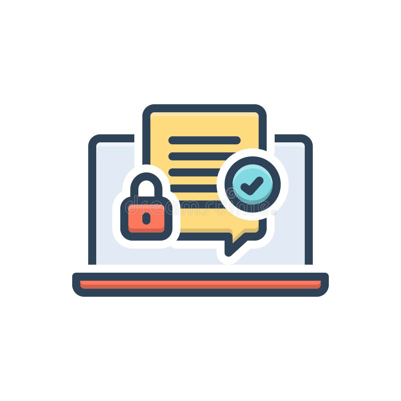 Color Illustration Icon for Secured, Key and Access Stock Vector ...