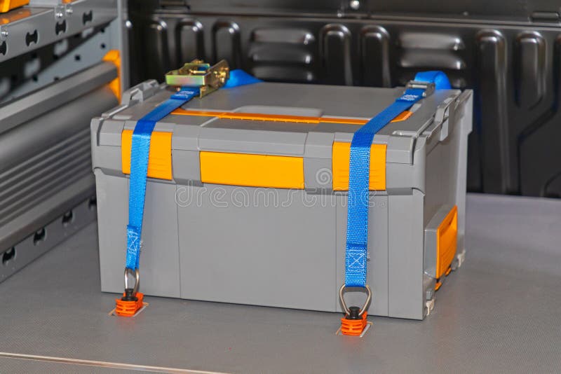Secured Load Box stock image. Image of fitting, cargo - 195295773
