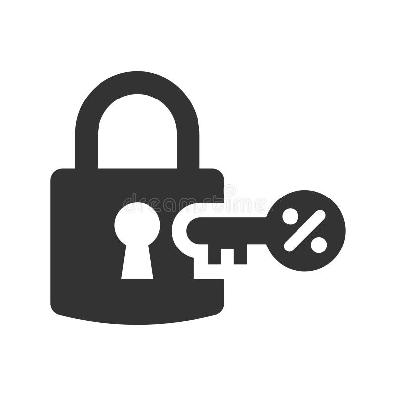 Secured loan icon stock vector. Illustration of safe - 272389765