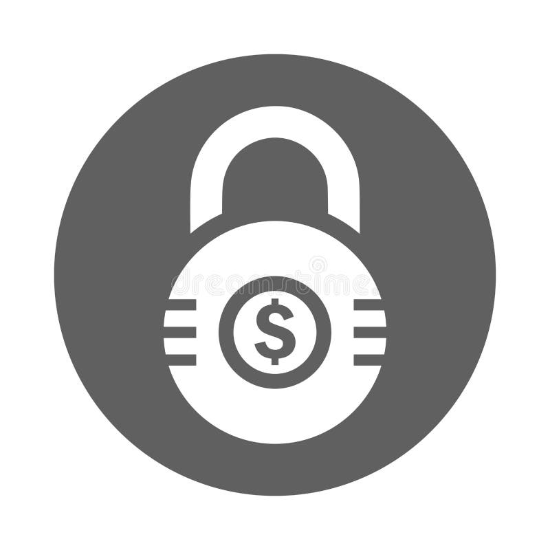 Loan, Safe, Security Icon. Gray Vector Graphics Stock Vector ...