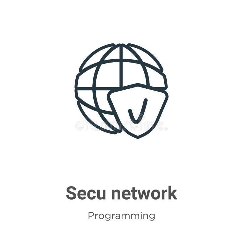 Secured Network Icon in Filled, Thin Line, Outline and Stroke Style ...