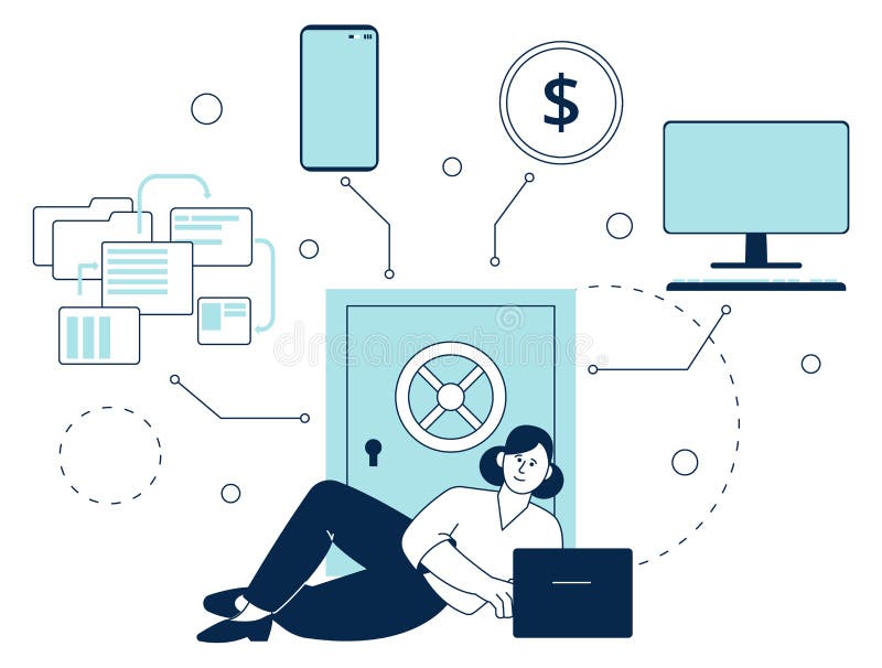 Secured Personal Information Icon. Private Data Security Stock Vector ...