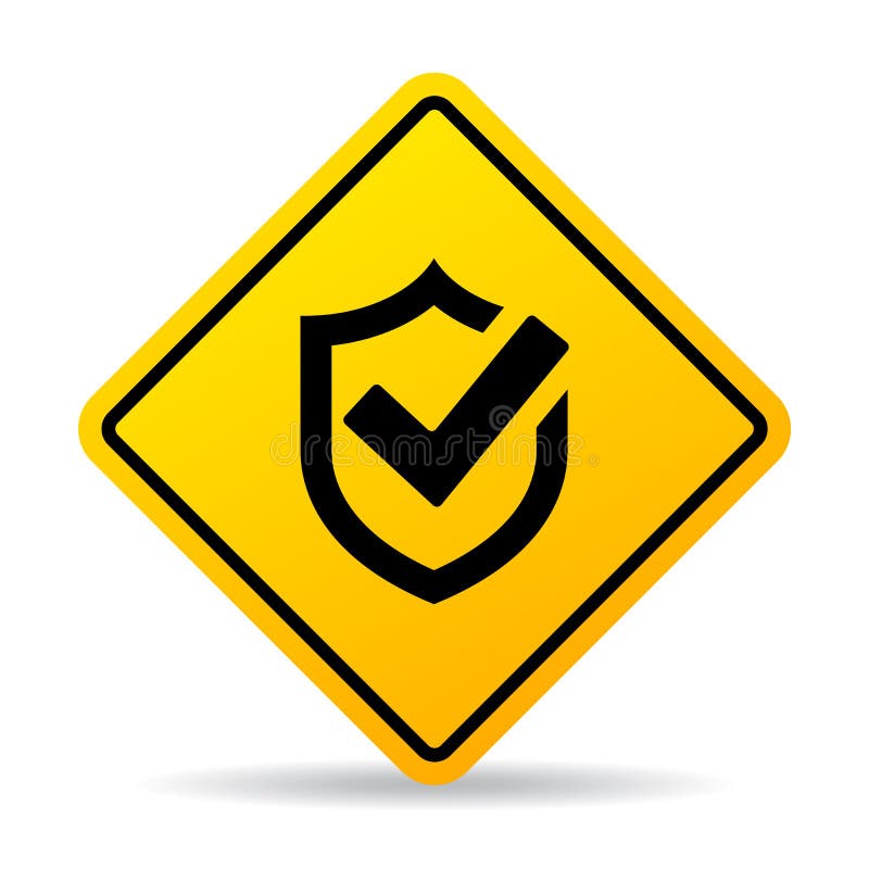 Security Protection Vector Sign Stock Vector - Illustration of privacy ...