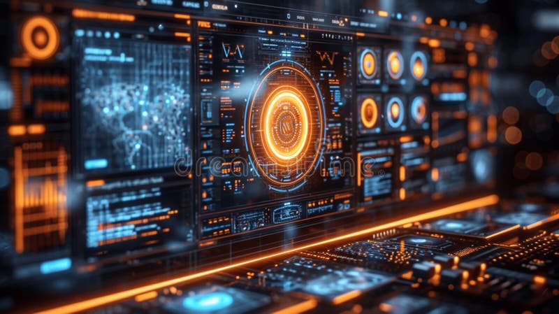 SecureGraph: Visualizing Cyber Threats & Solutions Stock Illustration ...