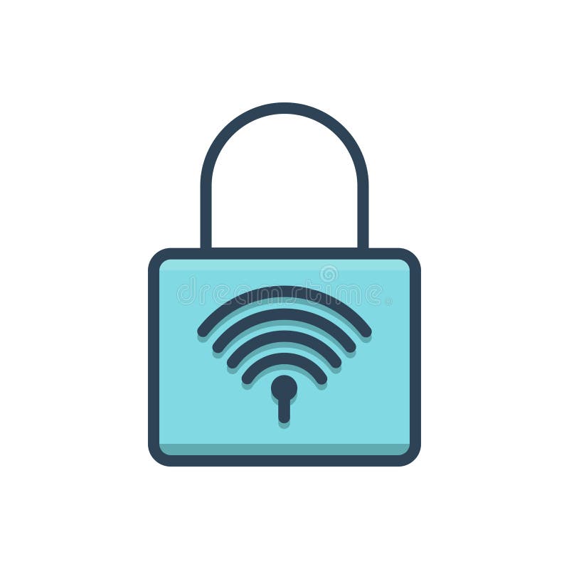 Color Illustration Icon for Secureline, Security and Antivirus Stock ...