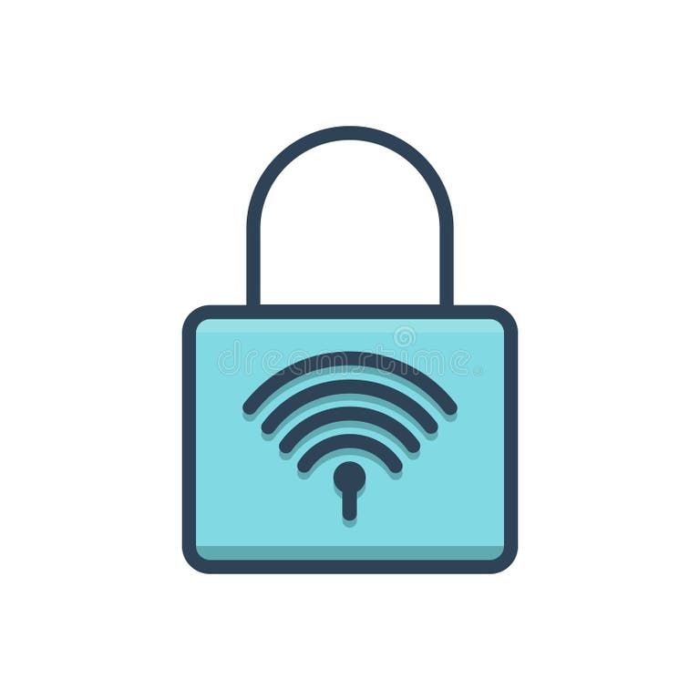 Color Illustration Icon for Secureline, Security and Antivirus Stock ...
