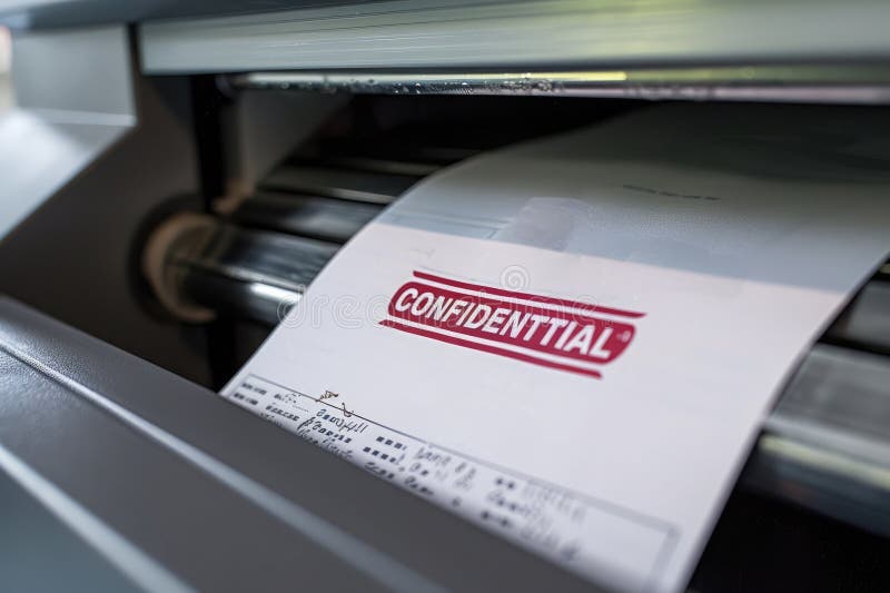 Securing Confidentiality - Document Shredder Sequence with Red ...