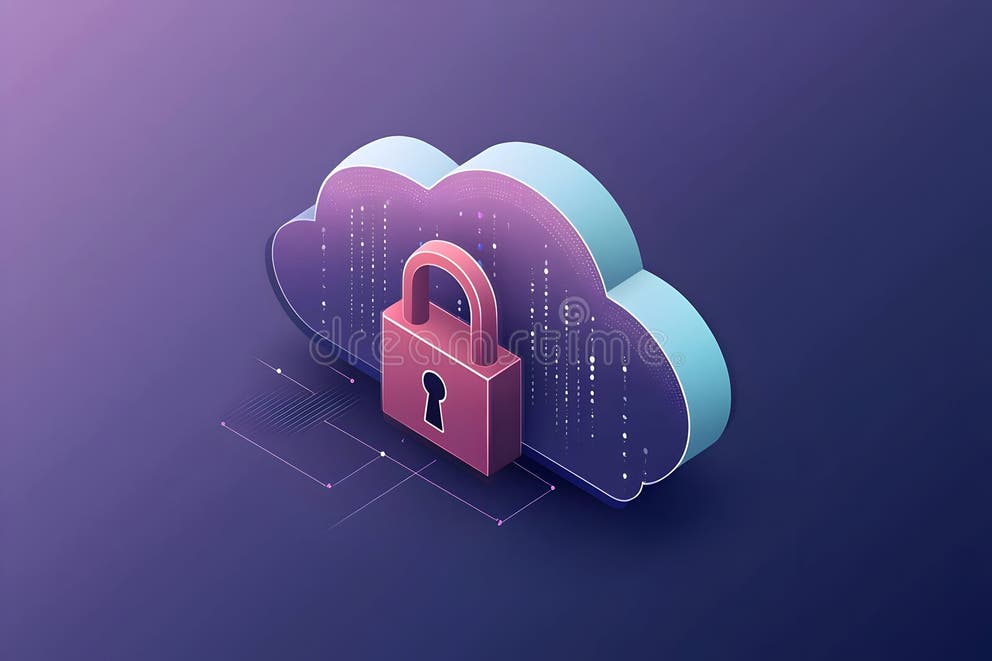 Securing Digital Assets: Cloud Data Protection and Encryption Stock ...