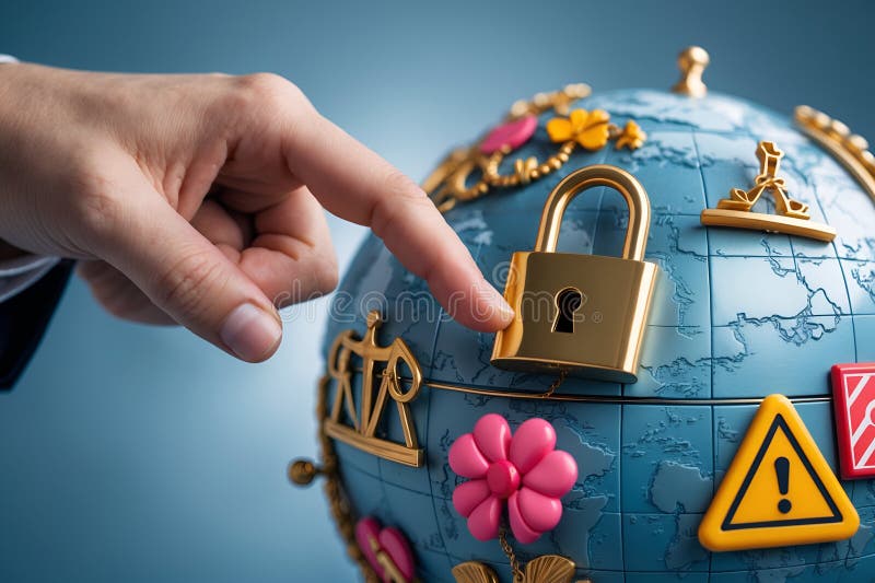 Securing Global Data a Conceptual Image of Data Protection and Cyber ...