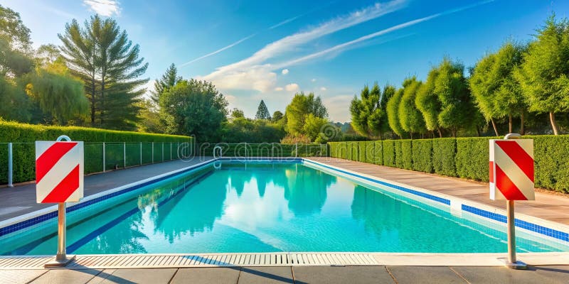 Securing Pool Access a Panoramic View of a Tourniquet Barrier ...