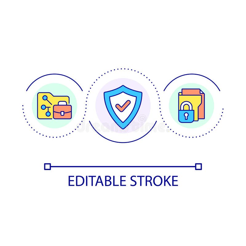 Securing Sensitive Data Loop Concept Icon Stock Vector - Illustration ... Securing Sensitive Data Loop Concept Icon Stock Vector - Illustration ...