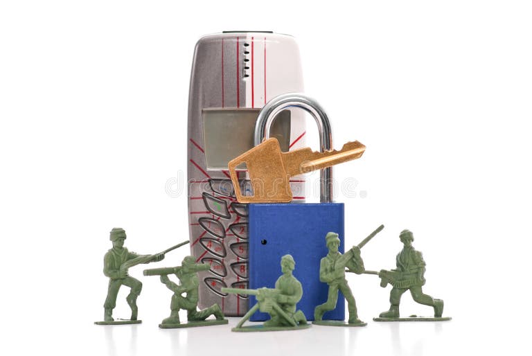 Securing Your Phone Line stock photo. Image of concept - 20889354