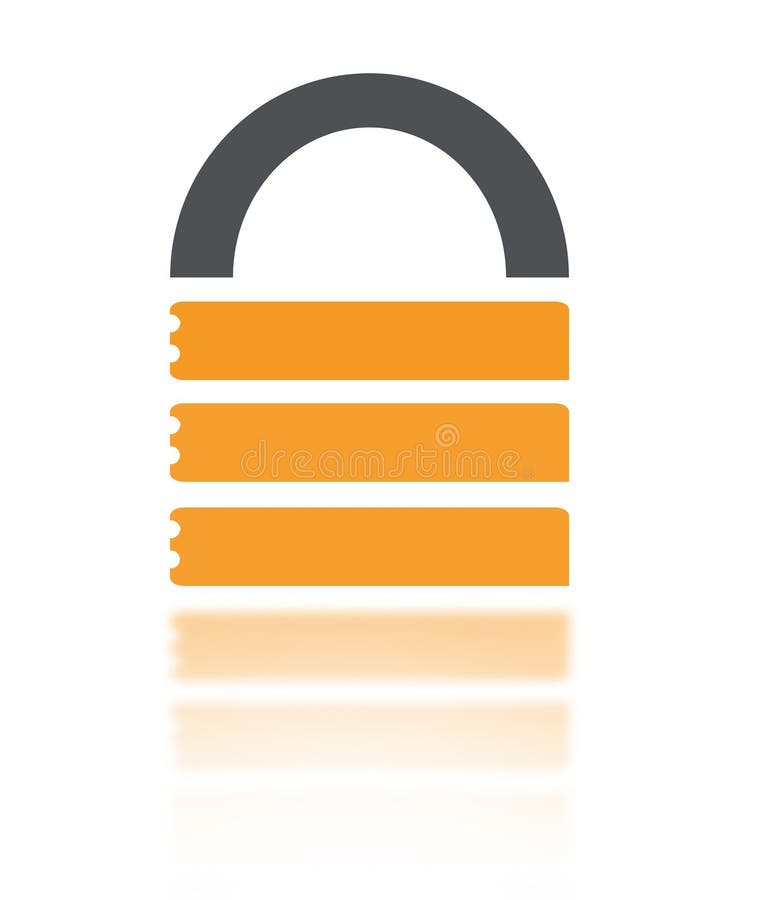 Glassy Red Lock Icon stock illustration. Illustration of encrypt - 6427449