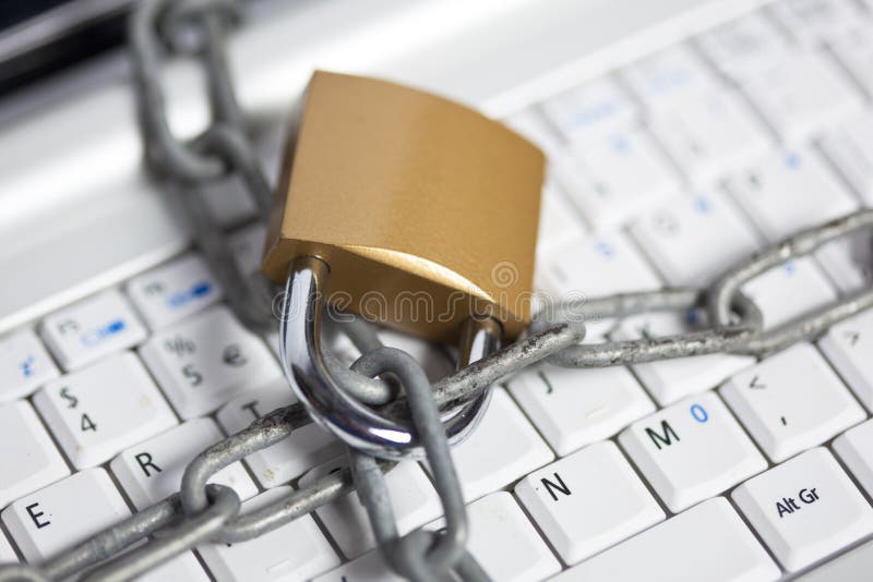 Data Information Computer Security Internet Keyboard Lock Stock Photo ...