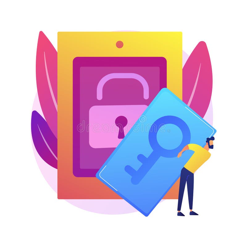 Security Access Card Abstract Concept Vector Illustration. Stock Vector ...