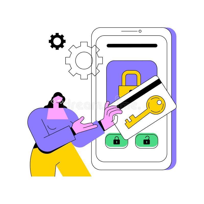 Security Access Card Abstract Concept Vector Illustration. Stock Vector ...