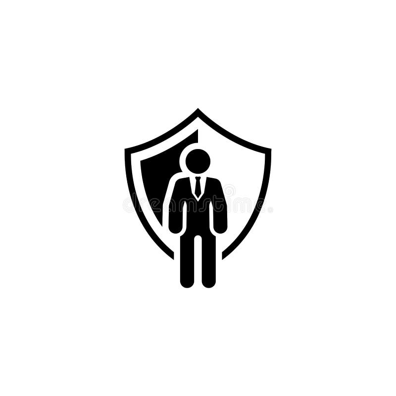 Security Agency Icon. Flat Design Stock Illustration - Illustration of ...