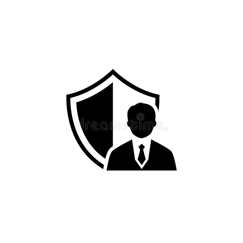 Security Agency Icon. Flat Design Stock Illustration - Illustration of ...