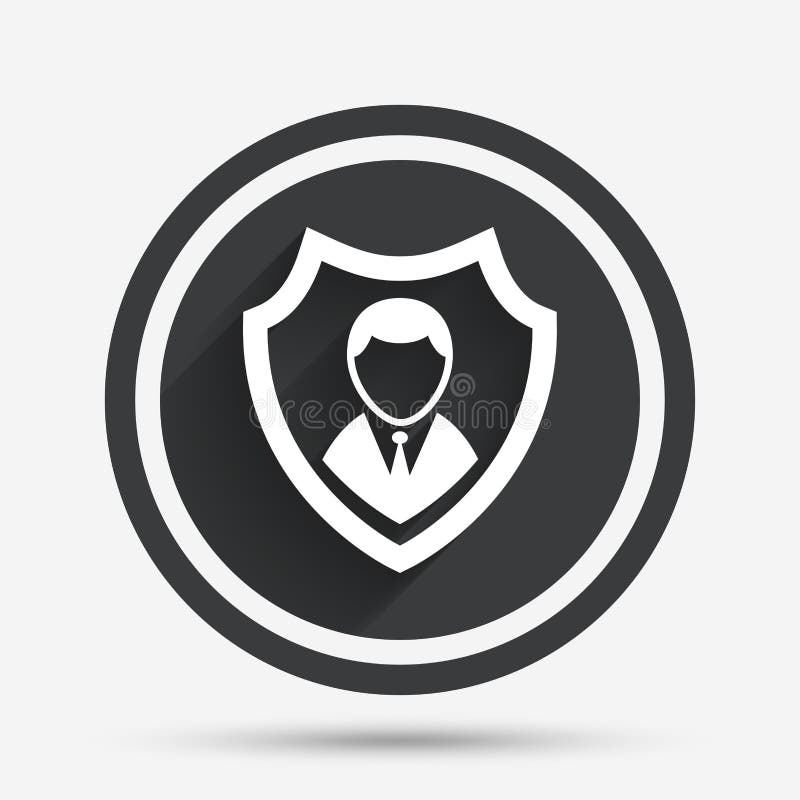 Security Agency Icon. Shield Protection Symbol. Stock Vector ...