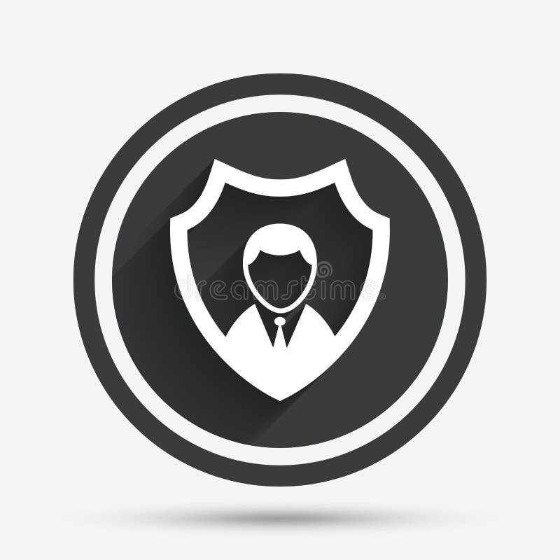 Security Agency Icon. Shield Protection Symbol. Stock Vector ...