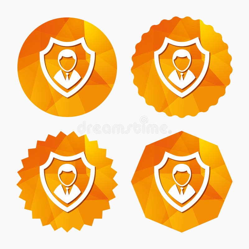 Security Agency Icon. Shield Protection Symbol. Stock Vector ...