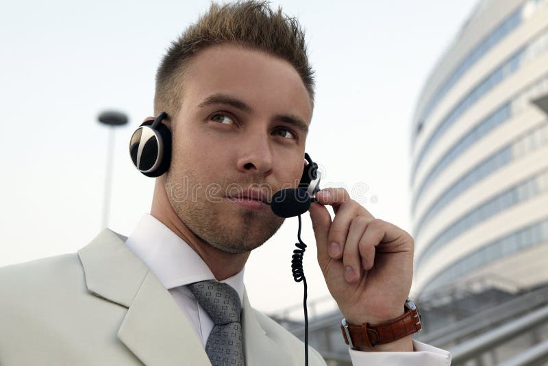 Security Agent Watching Downtown Area Stock Image - Image of national ...