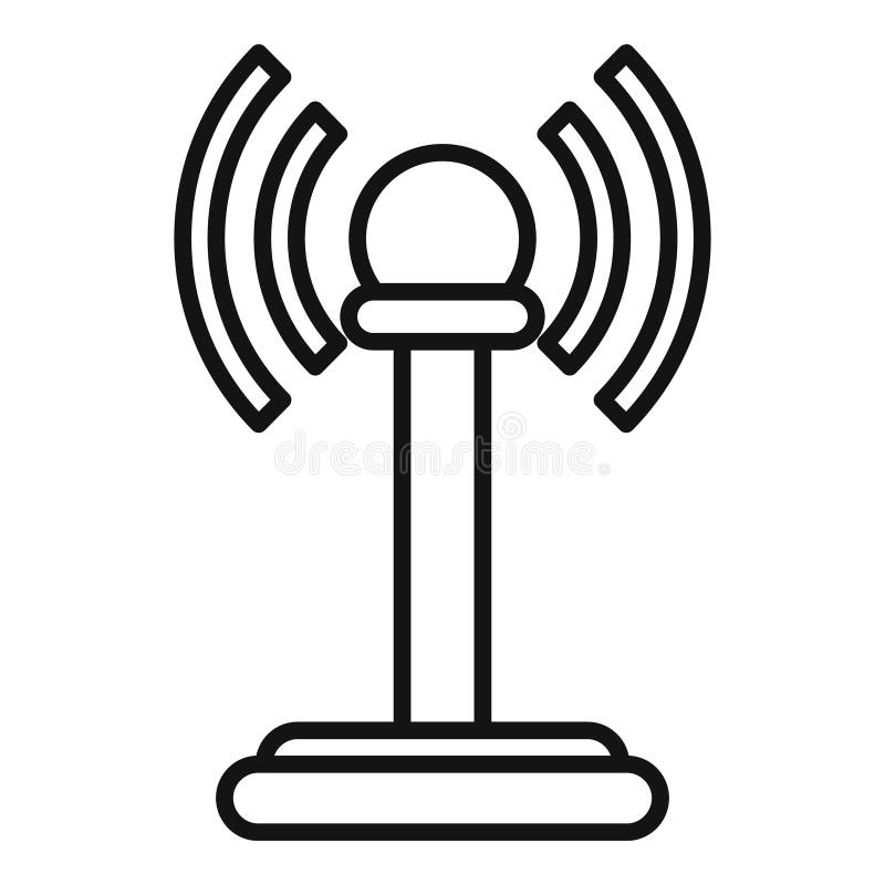 Security Alarm Icon Outline Vector. Prevent Intrusion Stock ...