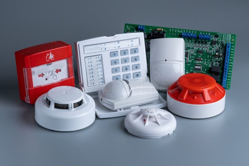 Security Alarm Systems. Industrial or House Alarm. Stock Image - Image ...