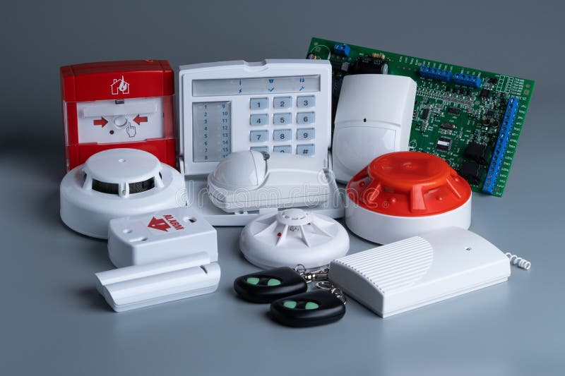 Security Alarm Systems. Industrial or House Alarm. Stock Photo - Image ...