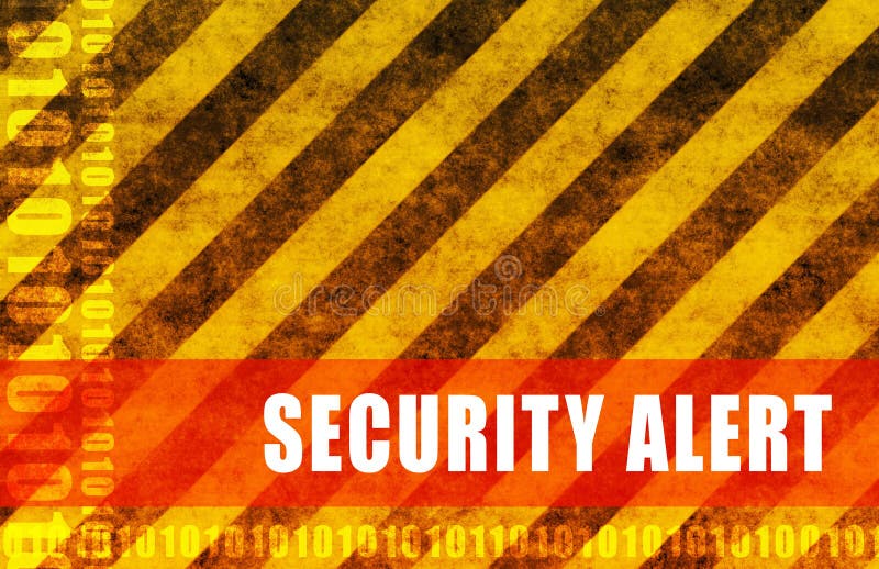 Security Alert stock illustration. Illustration of cyber - 8355002
