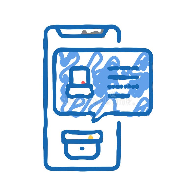 Security Application Message Color Icon Vector Isolated Illustration ...