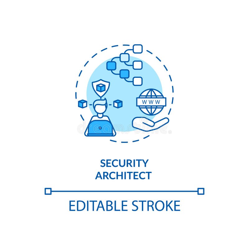 Architect Concept. Hand Drawn Isolated Vector Stock Vector ...