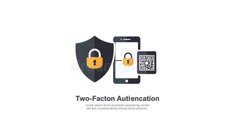 Security Authentication with Shield, Phone and Code Stock Illustration ...