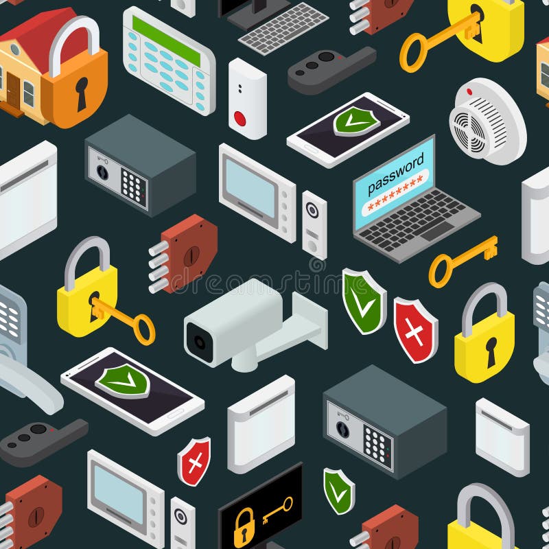 Security Background Pattern on a Black. Vector Stock Vector ...