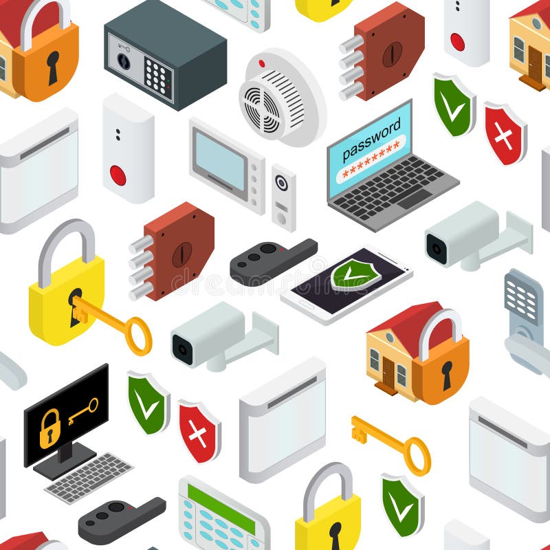 Security Background Pattern on a White. Vector Stock Vector ...