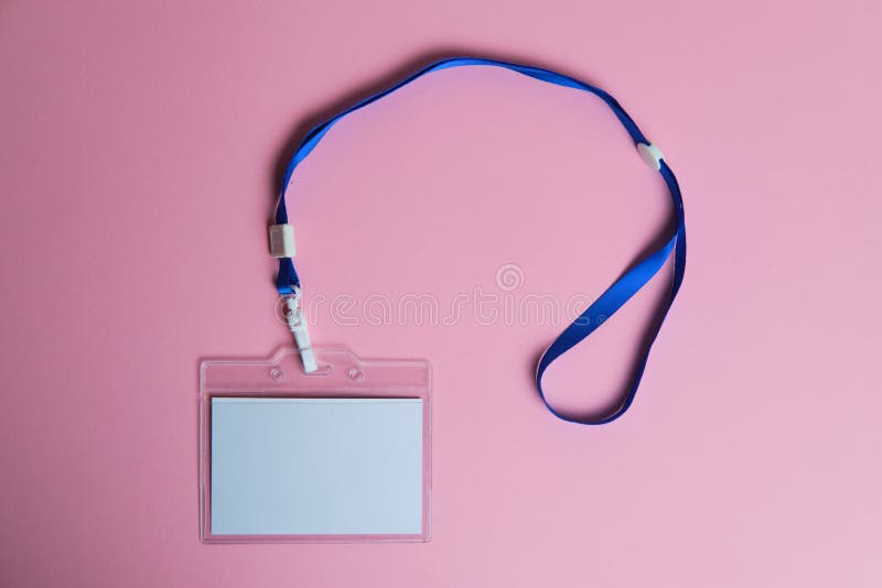 Security Badge On Colorful Background, Event Invitation Concept, Job ...
