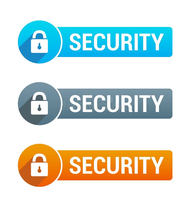 Security Banner Vector stock vector. Illustration of icon - 198330077