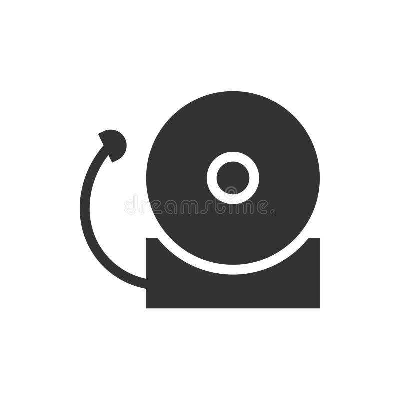 Security Bell Vector Icon. Security Vector Icon Stock Illustration ...